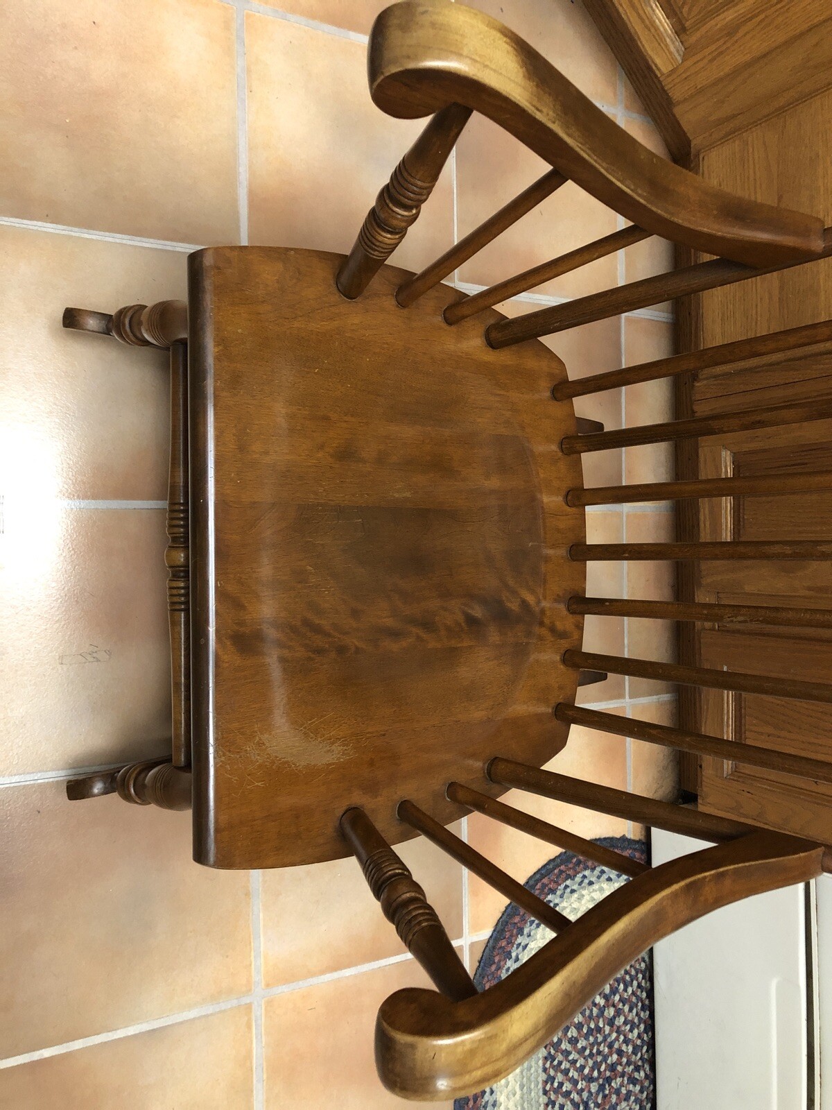 S. Bent & Bros Colonial Adult Rocking Chair Nutmeg Vintage Brothers | eBay