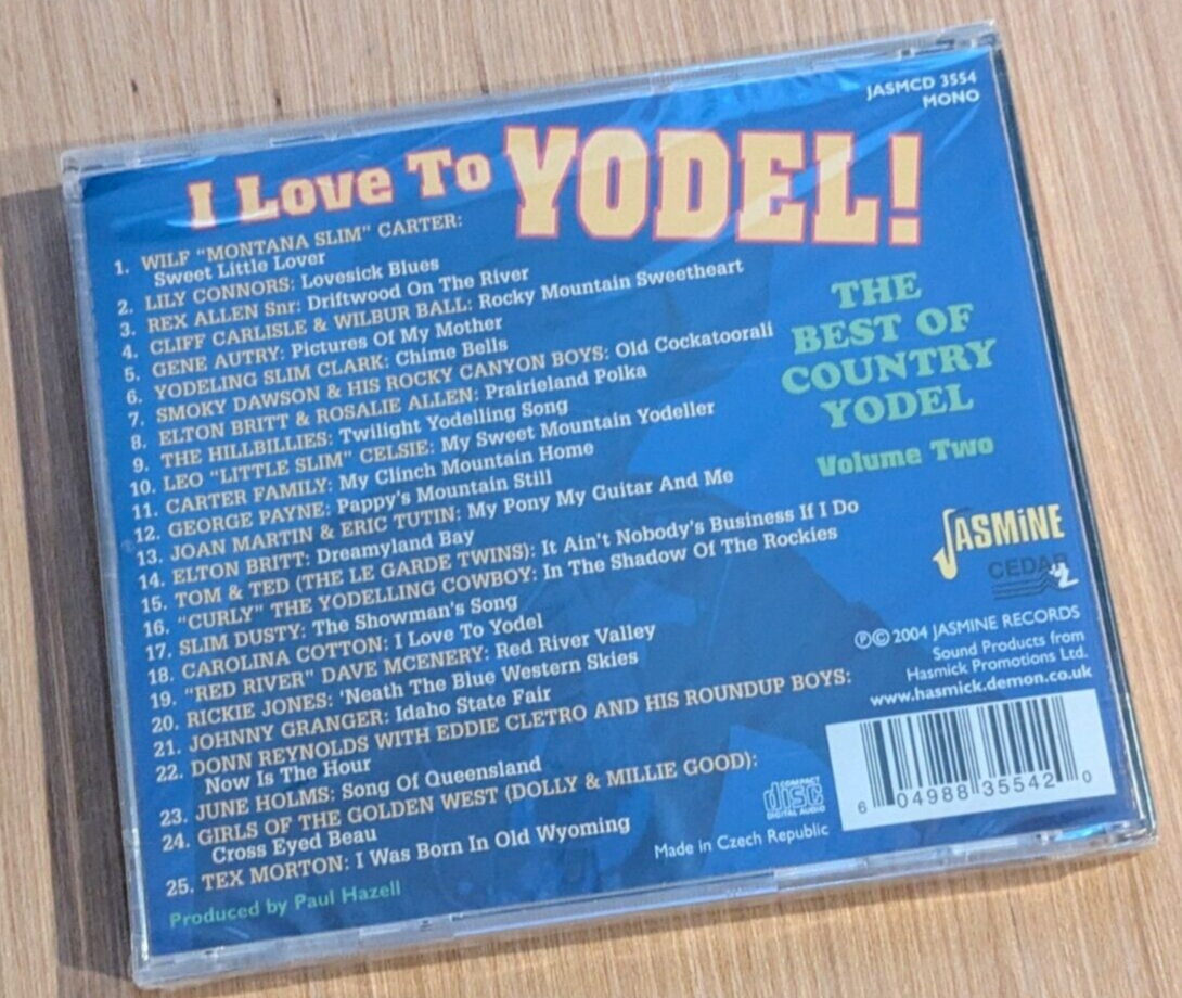 I Love to Yodel! Best of Country Yodel, Vol. 2 by Various (CD, 2004 ...