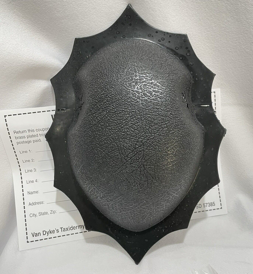 Van Dyke's Taxidermy Kit Buck Horn Deer Antler Mount Kit Black Cap New ...