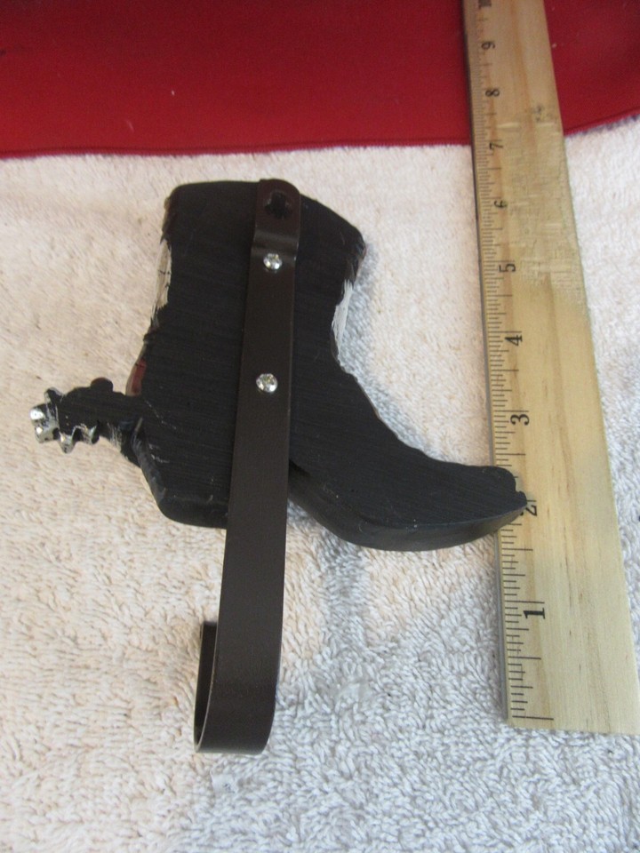 45. Western Cowboy Boot with Spurs Wall Hook for Coat Towel Hanger | eBay