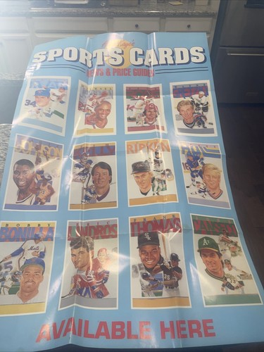 RARE Allan Kaye's Sports Cards News & Price Guides 24" x 36" Retail ...