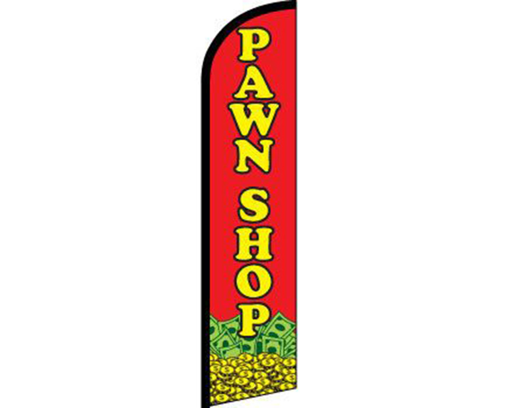 Pawn Shop Red / Yellow Windless Banner Advertising Marketing Flag | eBay