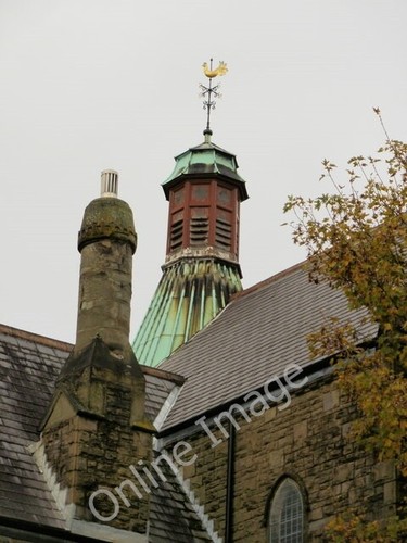 Photo 6x4 St Hilda's Church rooftop , Griffithstown, Pontypool ...