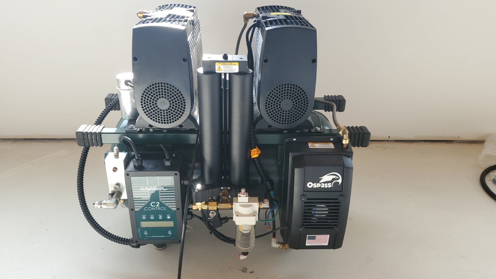 Ramvac Osprey Dental Air Compressor ***LOW HOURS*** Model OSP25S 5-7 ...