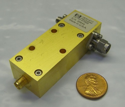 HP OUTPUT MIXER MODEL 08780-67002 ... S/N 00644 ... GOLD ... FROM AN ...