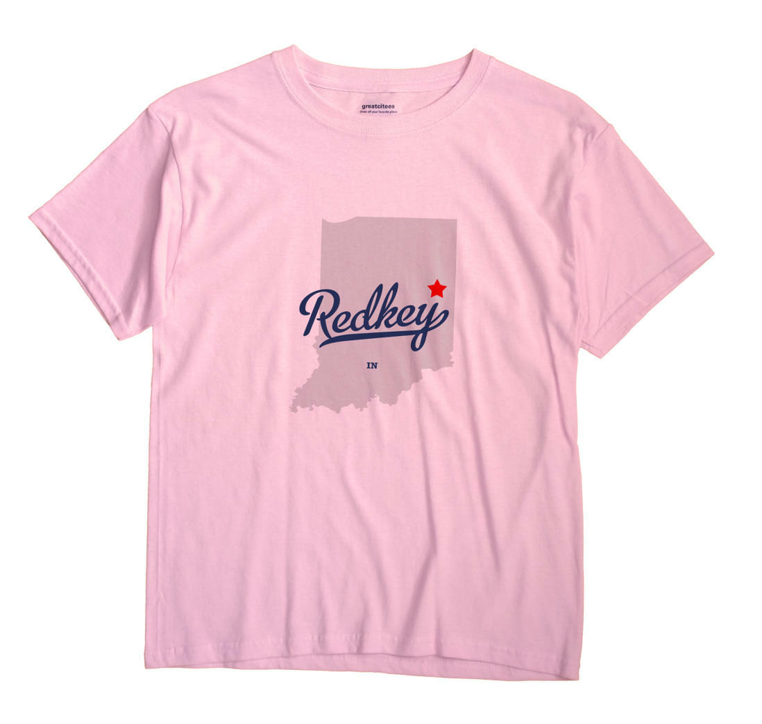 Redkey Indiana IN T-Shirt MAP | eBay