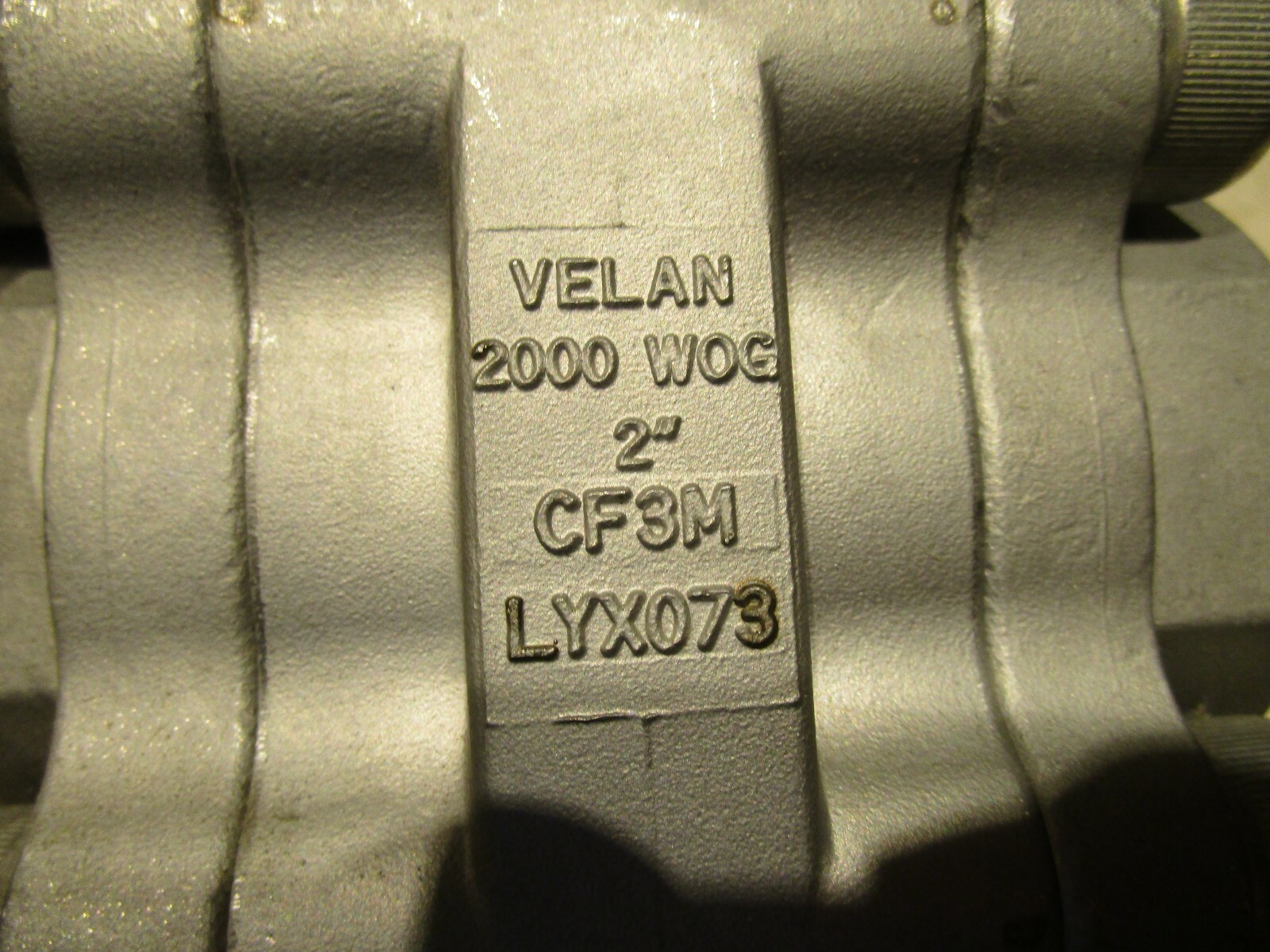 2" VELAN STAINLESS T0814-SSEZ-W330, 3-PIECE BALL VALVE WELD SOCKET CF3M ...