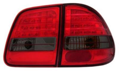 Back Rear Tail Lights LED Red-Smoke For Mercedes S210 96-03 / W210 ...