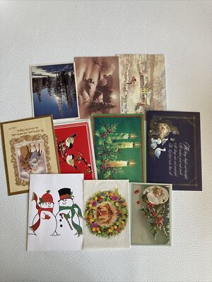 Lot Of 10 - Used Vintage Christmas Cards | eBay