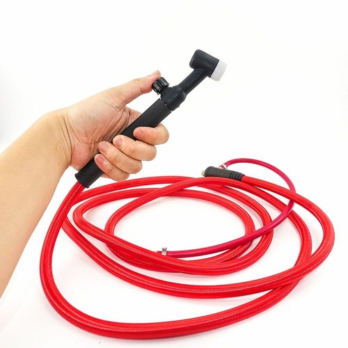TIG Welding Torch Soft Red Hose Argon Tungsten Arc Flexible 150A Quick ...