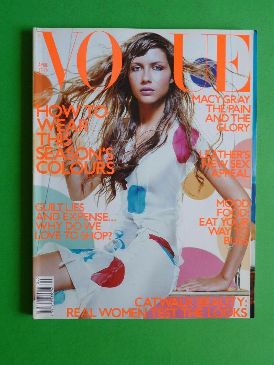 VOGUE UK April 2000 ANA CLAUDIA MICHELS Malgosia Bela TRISH GOFF Audrey ...