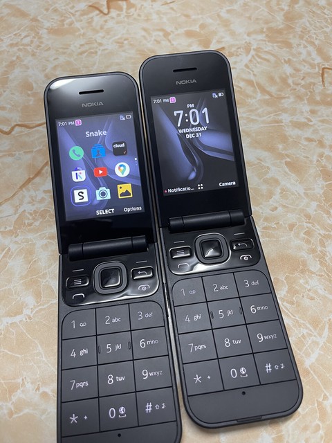 Nokia 2720 V Flip NOKTA1295 4G LTE Verizon 4GB 512MB Black Cell Phone ...