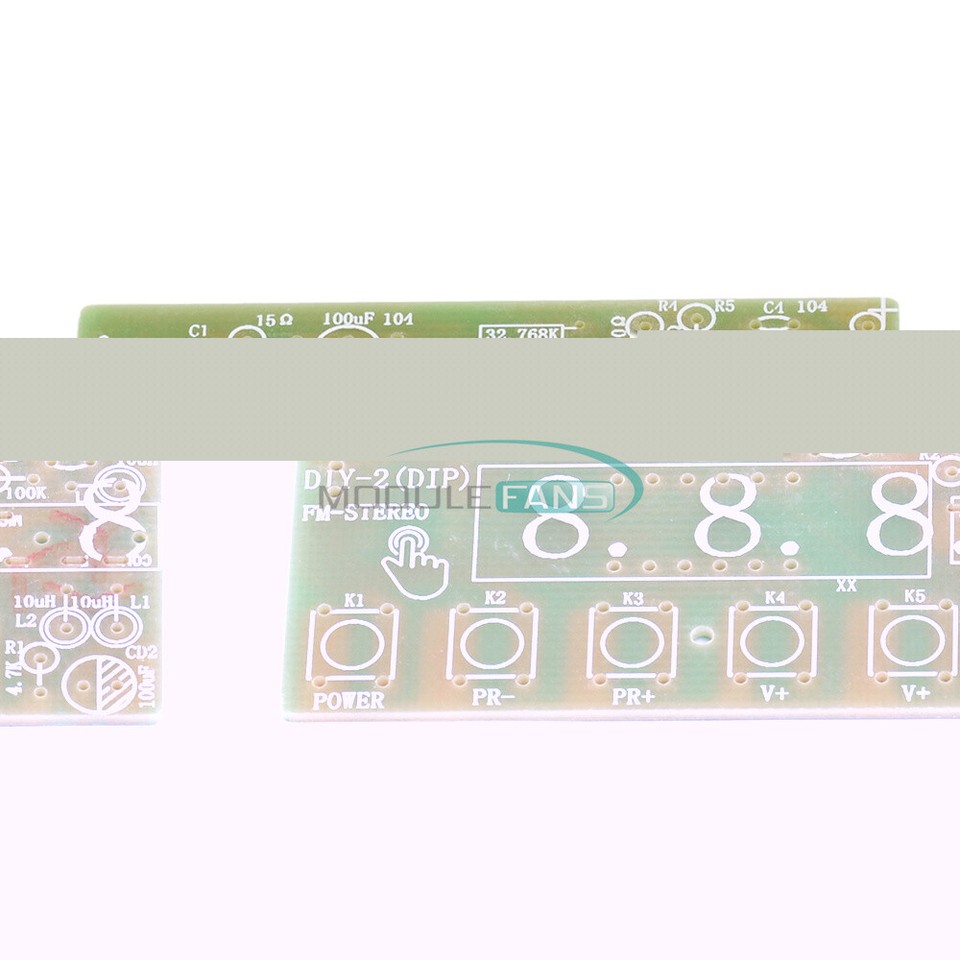 Electronic DIY AM/FM Radio Receiver Module Kits Wireless Stereo 87MHz ...