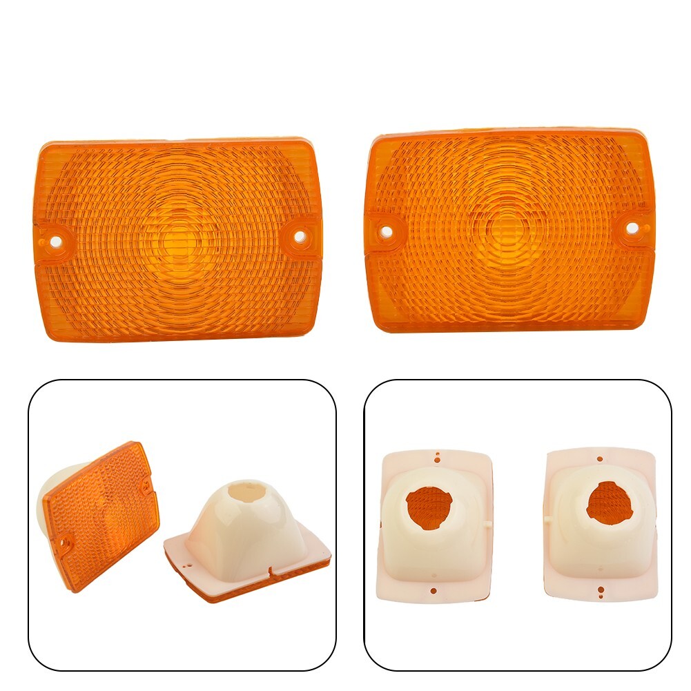 Smoked Lens Front Turn Signal Light Covers for Jeep Wrangler YJ 1987 ...