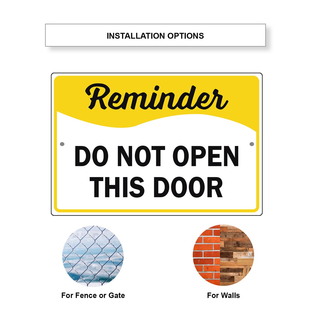 Reminder Sign