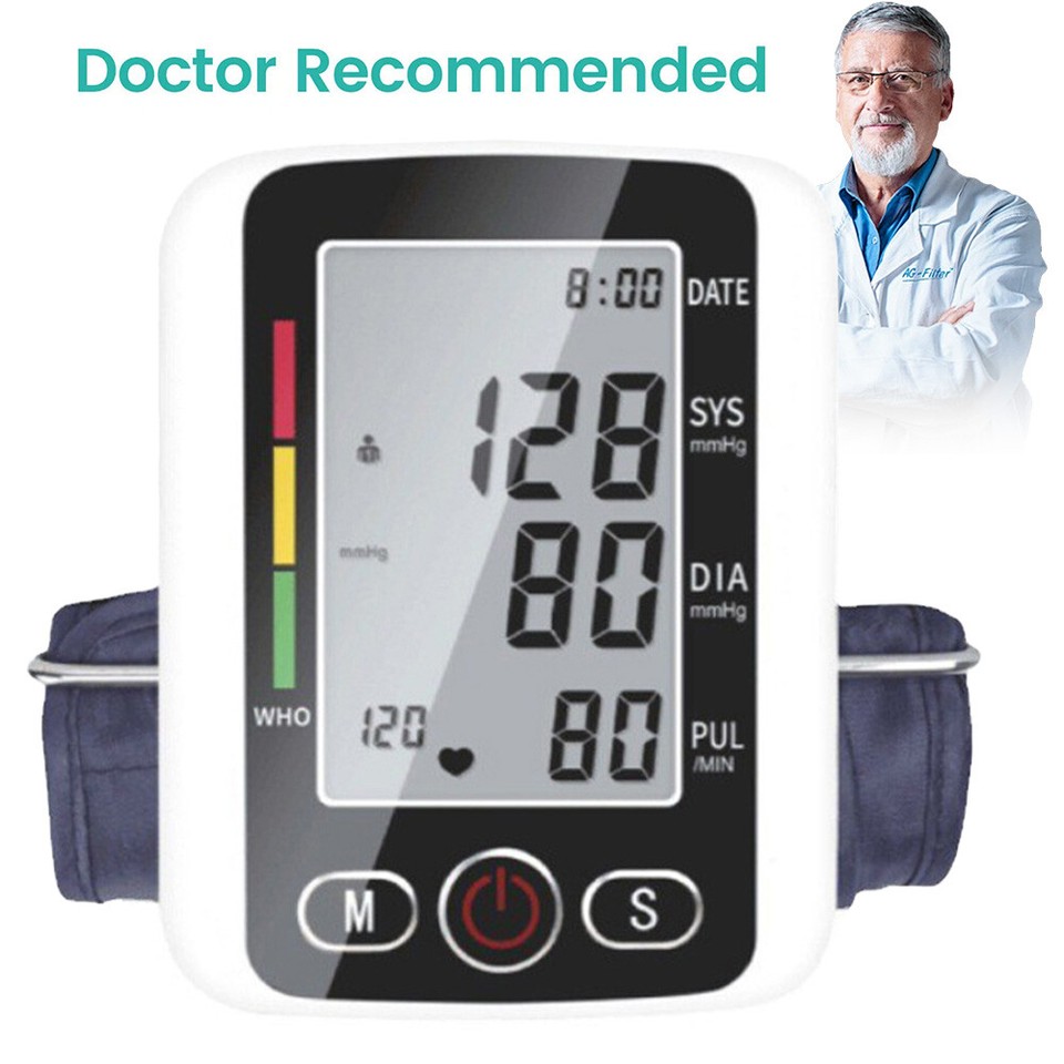 Digital Automatic Blood Pressure Monitor Upper Arm Smart BP Machine ...