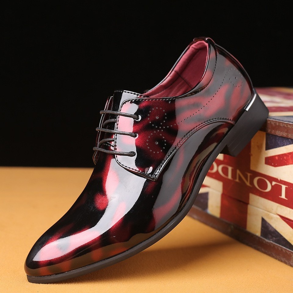 333 Polyurethane Men's dress Shoes red choose size and tell seller | eBay