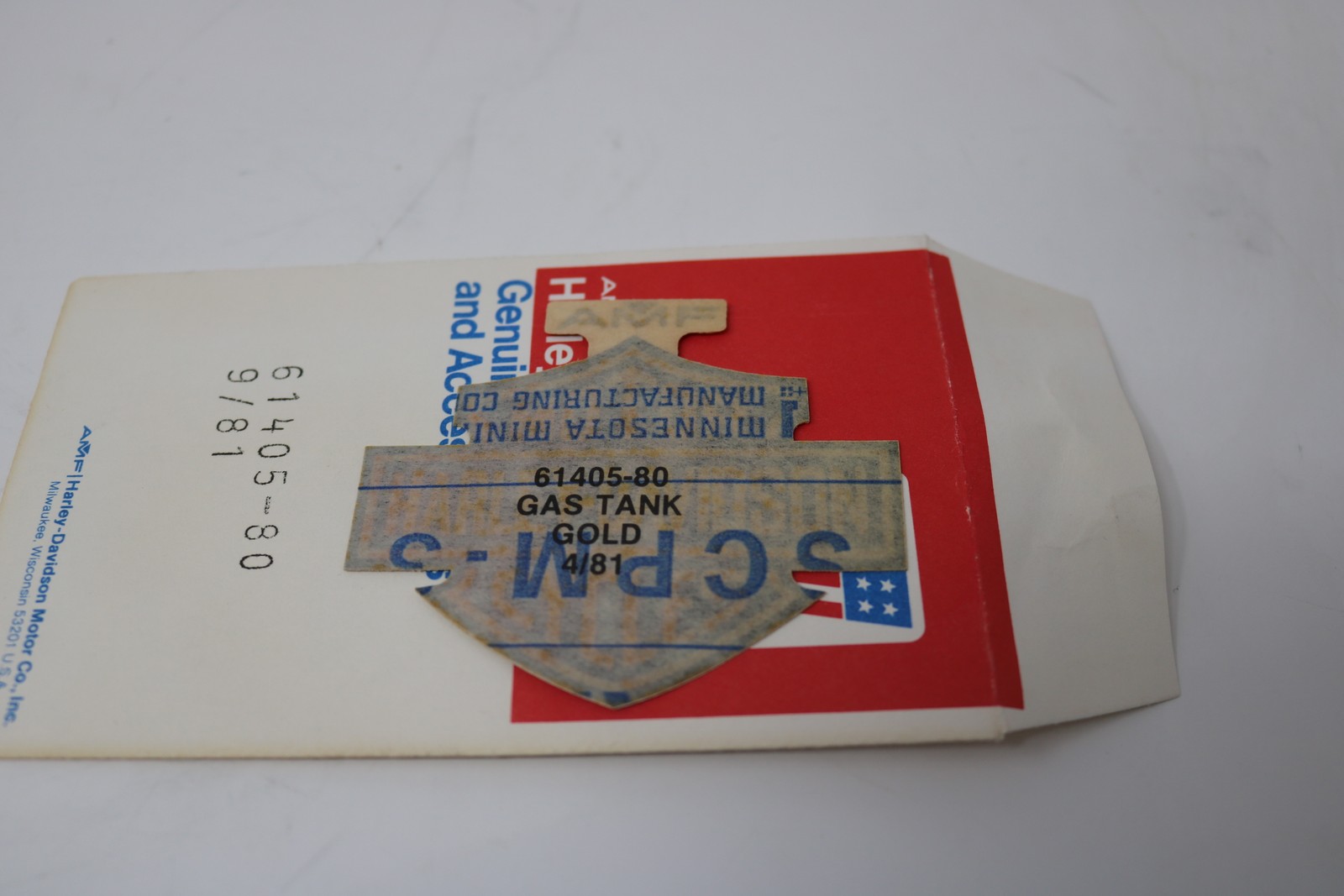 NEW OEM HARLEY AMF FXW FX FXB BLACK GOLD GAS TANK DECAL 61405-80 | eBay