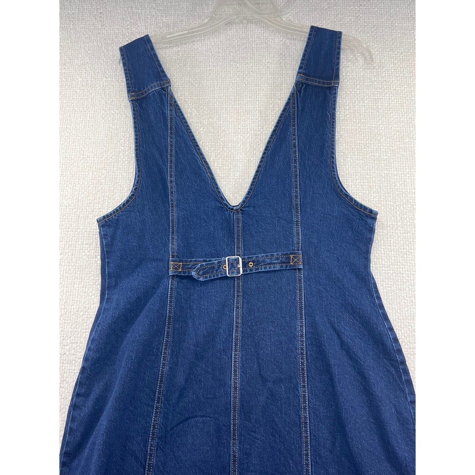 Pilcro Anthropologie Women's Denim Dress Sleeveless Button Front Belted ...