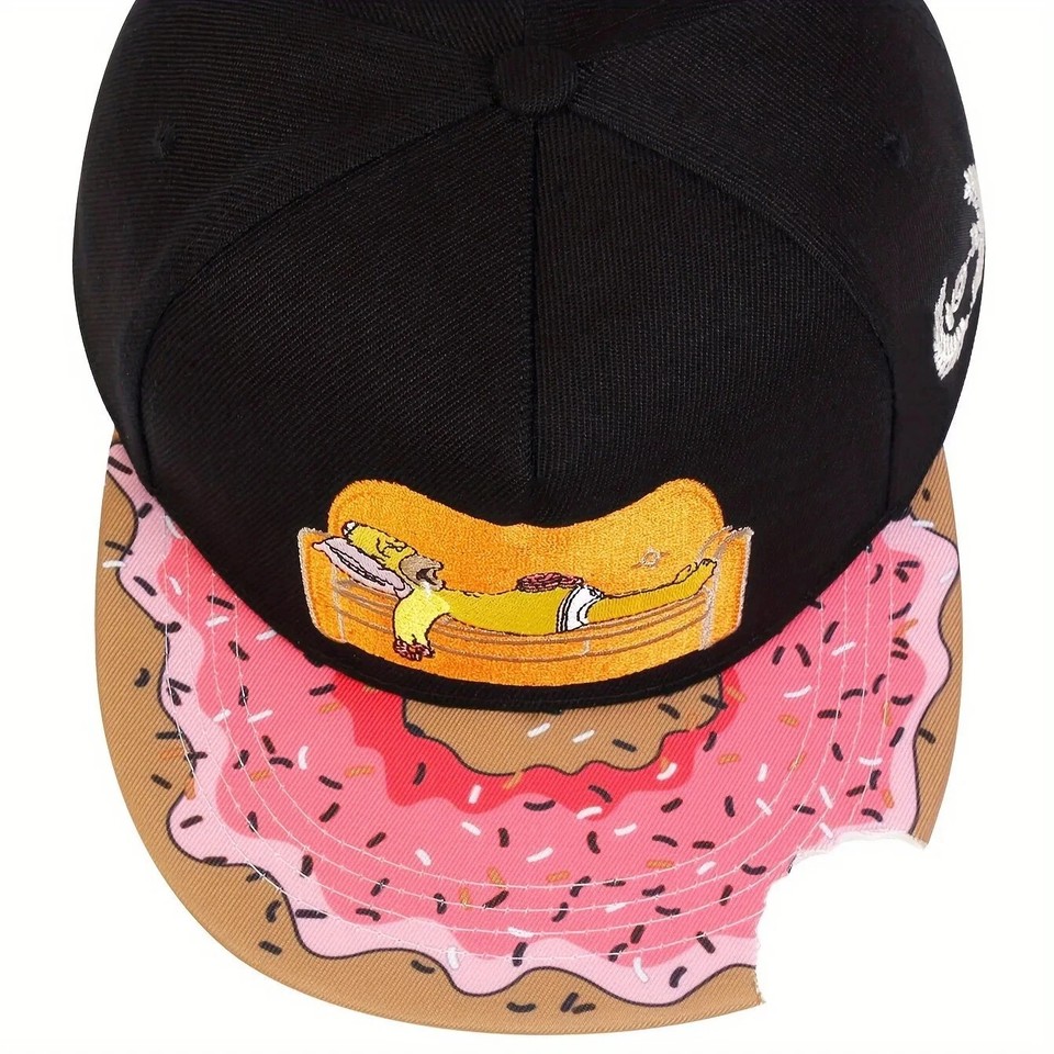 Fashion Snapback The Simpsons Baseball Cap Funny Homer Simpson Hat ...