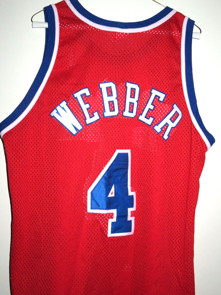 Authentic Chris Webber Washington Bullets Wizards Champion Jersey 48 ...