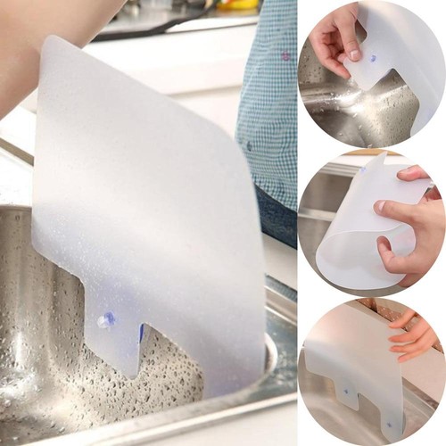 Resin Anti-Splash Screen with Suction Cup Sink Oil Baffle Sink Water ...