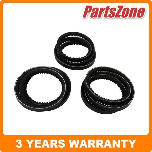 3x Fan Belt Kit Fit for Ford Courier 2.5L 4Cyl Diesel WL WLAT 5/1996-12 ...
