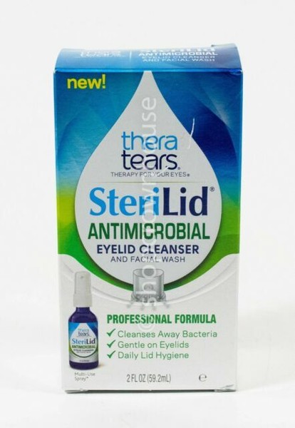 TheraTears Sterilid Antimicrobial Eyelid Cleanser & Face Wash - Pack of ...