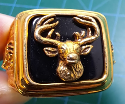 Sterling .925 Gold Plated Elks Ring Sz 11 / 20.6 | eBay