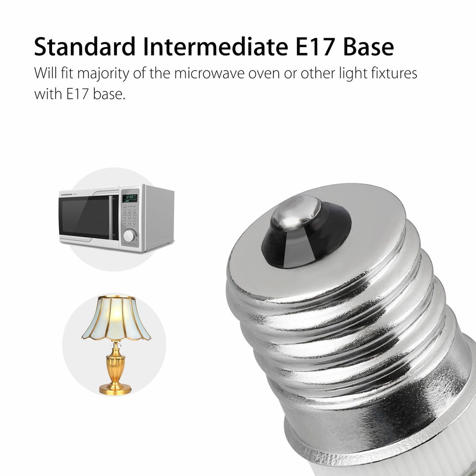E17 LED Bulb Microwave Oven Lights Dimmable 7W 6000K Super Bright Lamp ...
