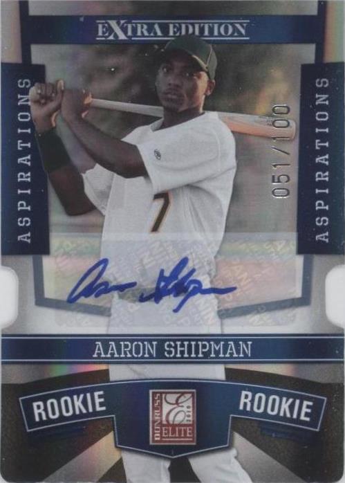 2010 Donruss Elite Extra Edition - Rookie Aaron Shipman #181 ...