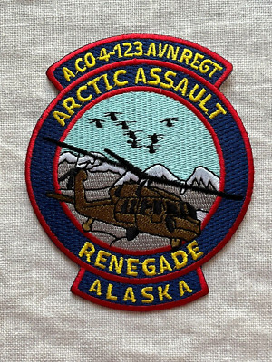 A CO 4-123 AVN REGT ARCTIC ASSAULT RENEGADE ALASKA COLLECTIBLE MILITARY ...