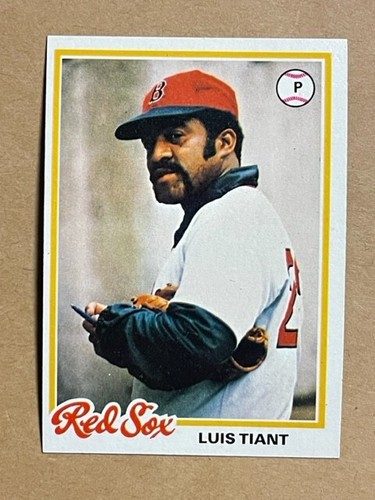 Luis Tiant ~ Vintage 1978 Topps #345 Boston Red Sox | eBay