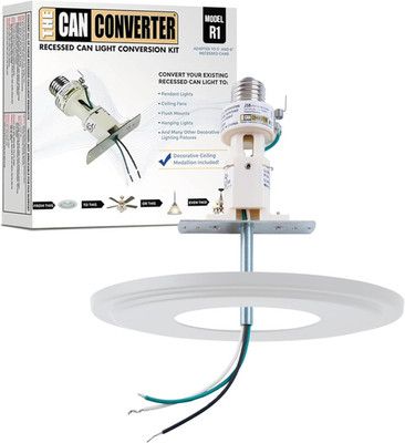 R1, Recessed Can Light Conversion Kit, for Ceiling Light Fixture ...