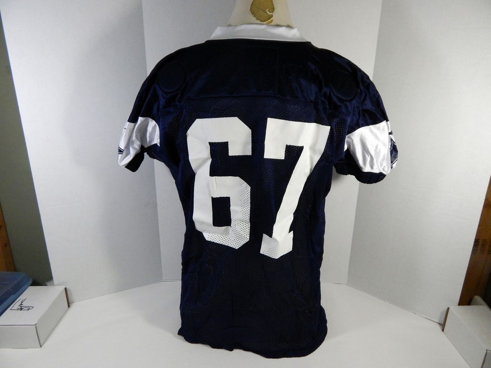 Dallas Cowboys Eric Smith #67 Game Issued Navy Practice Jersey 56 616 ...