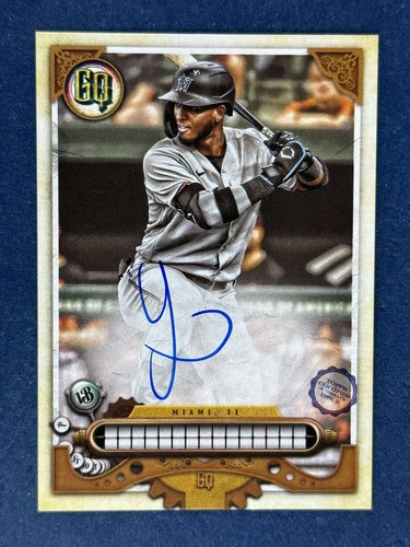 2022 Topps Gypsy Queen Missing Nameplate Lewin Diaz Autograph Marlins ...