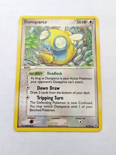 Pokémon TCG Dunsparce EX Legend Maker 31 Regular Uncommon ...