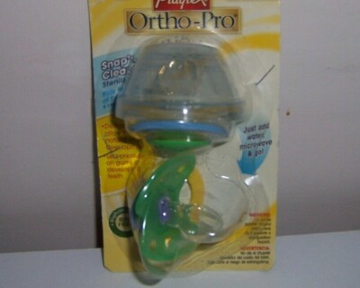 PLaytex orthro pro 0-6M+ pacifier yellow green | eBay
