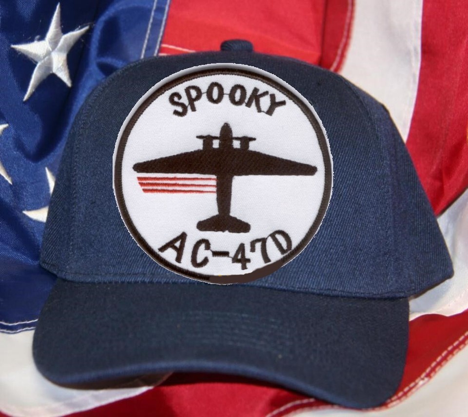 AC-47 SPOOKY GUNSHIP VIETNAM HAT PATCH CAP AFB DC-3 US AIR FORCE "PUFF ...
