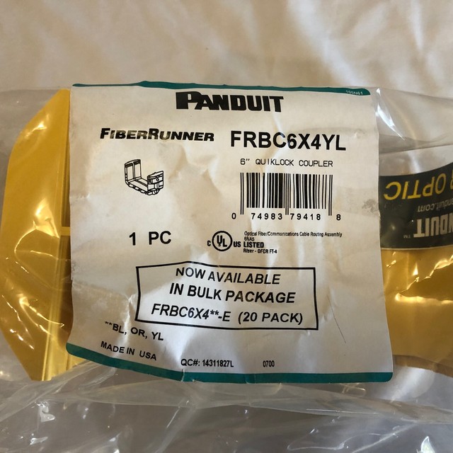Panduit FRBC6X4YL Raceway Coupler Fitting - Yellow for sale online | eBay