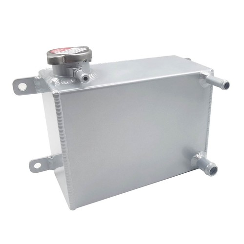 2L Universal Aluminum Radiator Coolant Overflow Reservoir Header Tank ...