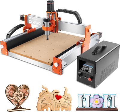 FoxAlien CNC Router Machine XE-PRO with Ball Screws, 400W Spindle 3 ...