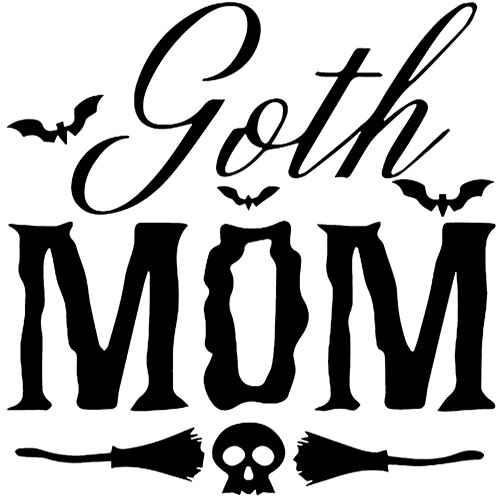 Goth Mom sticker VINYL DECAL Gothic Horror Dark Mystical Emo Lifestyle ...