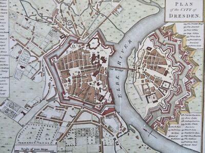 Dresden Saxony Holy Roman Empire Germany 1792 Neele engraved city plan ...