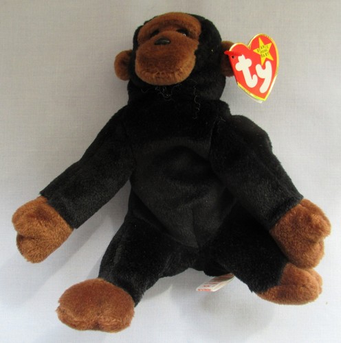 Ty Beanie Baby - Congo Gorilla Monkey 1996 PVC Pellets 4th Gen Tag NEW ...