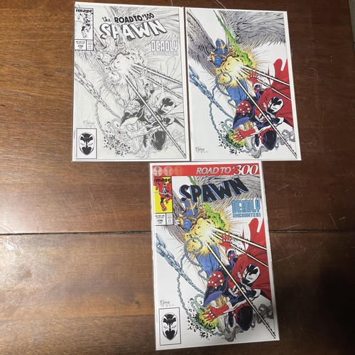 Spawn #298 - Francesco Mattina Variant Set A B C Trade Dress + B&W + Virgin | eBay