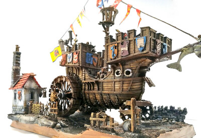 WARHAMMER SIGMAR/FANTASY FORGE WORLD EMPIRE LAND SHIP CUSTOMIZED OOP ...