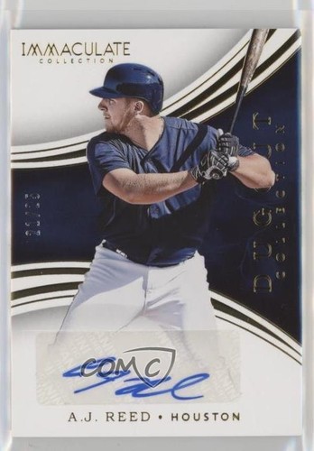 2016 Panini Immaculate Dugout Collection Ink /25 AJ Reed #DCI-AR Rookie ...