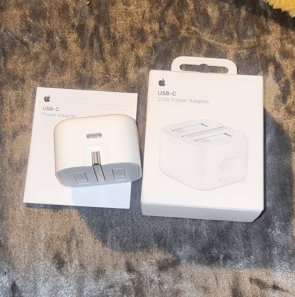 Genuine Apple 20W USB-C Power Adapter Fast Charger Plug A2344 iPhone ...