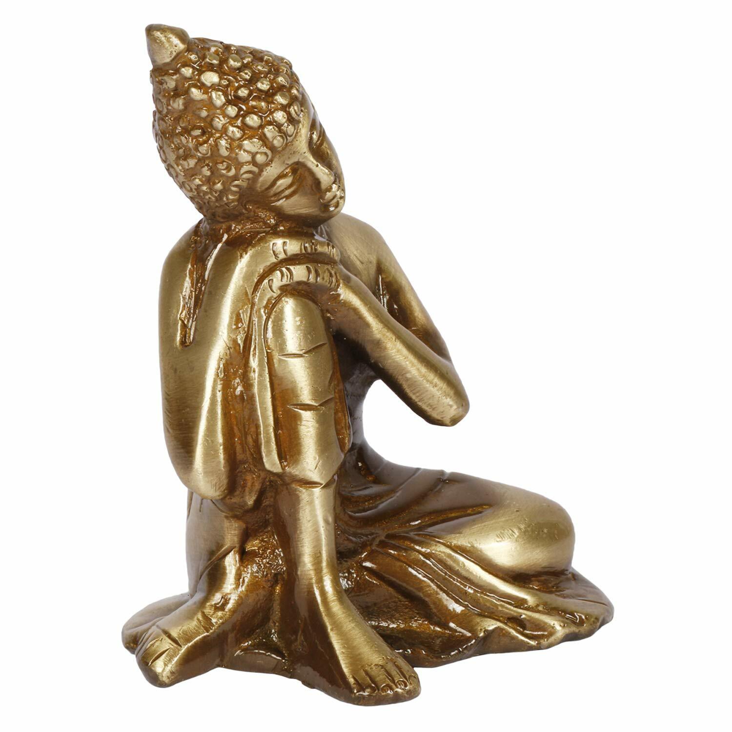 Messing Ruhender Lord Buddha Statue Skulptur Idol Figur 9.5cm | eBay